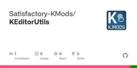 Github Satisfactory Kmods Keditorutils
