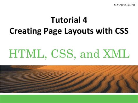 Ppt Tutorial 4 Creating Page Layouts With Css Powerpoint Presentation Id2714259