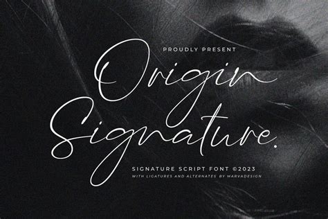 Origin Signature Font