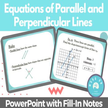 Parallel And Perpendicular Lines PowerPoint With Guided Notes TPT