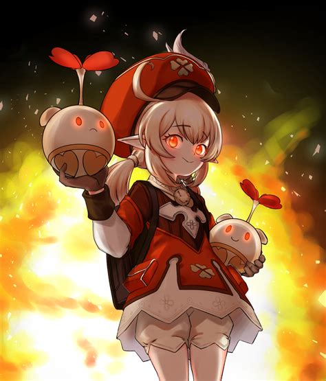 X Resolution Klee Red Eyes Genshin Impact X Resolution