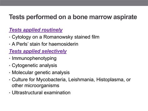 Indications For Bone Marrow Examination Pptx