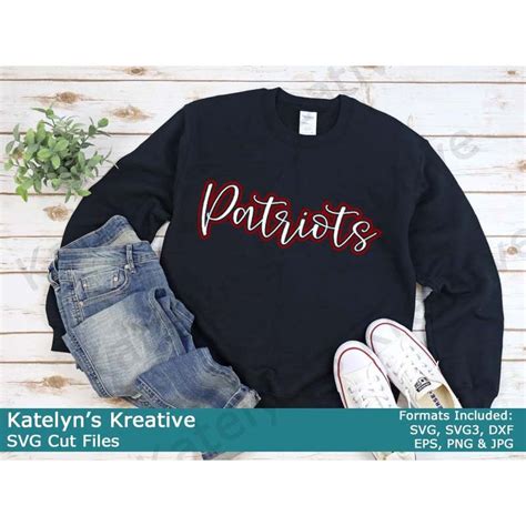 Patriots Script SVG Files