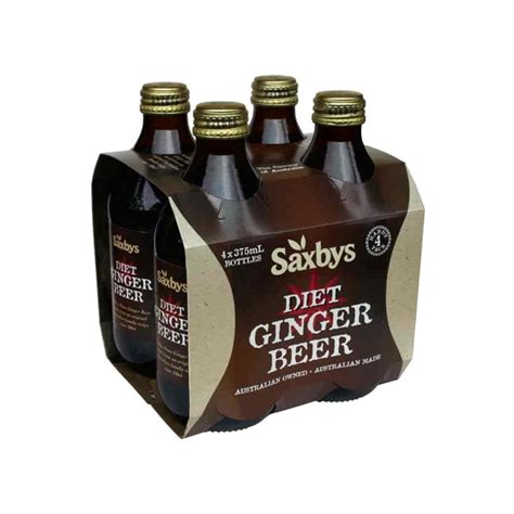 Saxbys Original Diet Ginger Beer 375ml