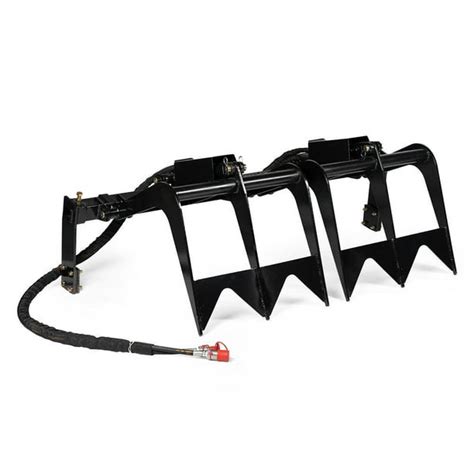 Titan Attachments Dual Adjustable 72 84 Bolt On Grapple Attachment