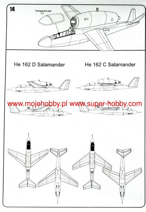 Heinkel He 162c Salamander Az Model 7827