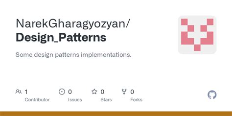 GitHub NarekGharagyozyan Design Patterns Some Design Patterns Implementations