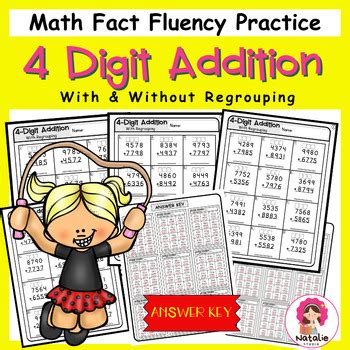 Digit Addition Comprehensive Practice With And Without Regrouping