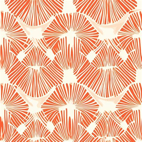 Orange And Beige Pattern With Geometric Design Premium Ai Generated Image