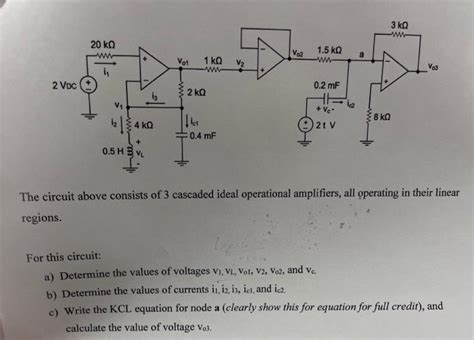 Solved The Circuit Above Consists Of 3 Cascaded Ideal