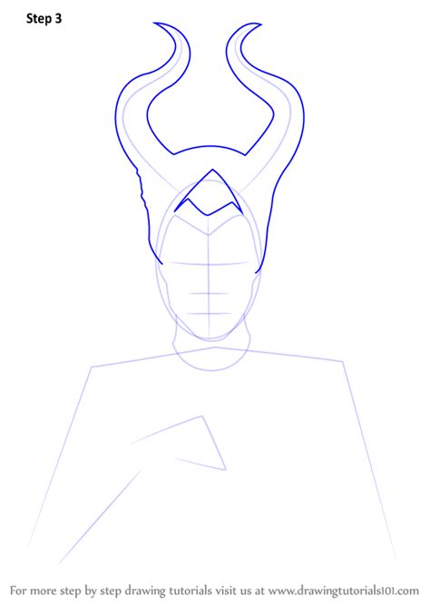 How To Draw Maleficent Characters Step By Step DrawingTutorials101 Com