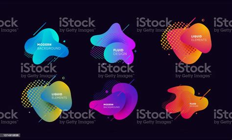 역동적인 컬러 그래픽 요소입니다 흐르는 액체 형태와 그라데이션 추상 배너입니다 로고 전단 이나 프레 젠 테이 션의 디자인에 대 한 템플릿 벡터 일러스트입니다 0명에 대한