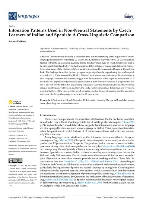 pdf intonation patterns used in non neutral statements by czech