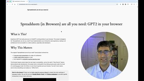 Getting Started With Gpt2 And Spreadsheets Are All You Need In The