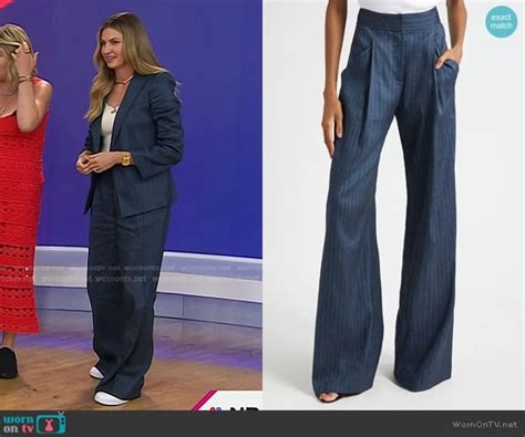 Wornontv Erin Andrewss Navy Pinstripe Suit On Today Clothes And