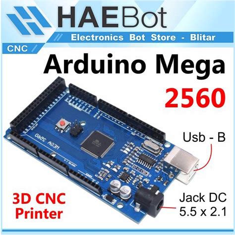 Jual HAEBOT Arduinoo Mega Atmega 2560 CH340G Board SMD Mikrokontroler Papan Robot Kabel USB A