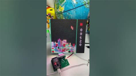 Tetris Game On Esp32 With Led Matrix Youtube