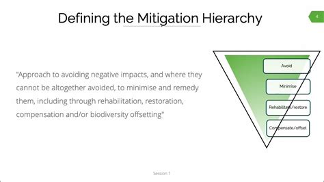 The Mitigation Hierarchy Session 1 Youtube