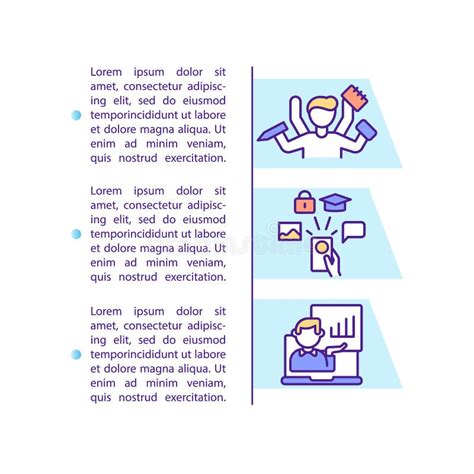 Virtual Assistant Job Brochure Template Stock Vector Illustration Of