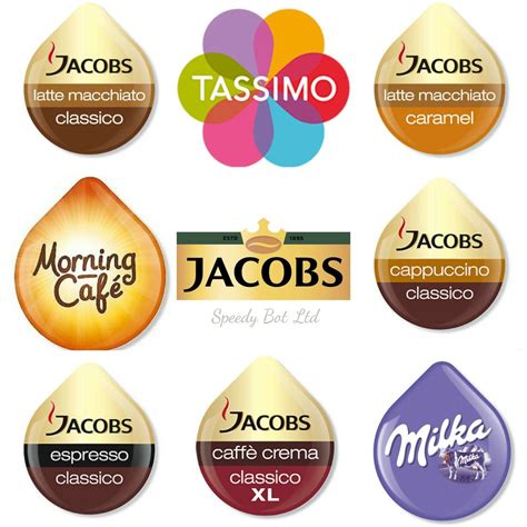 Tassimo Variety 12 Cups Taster Pack Jacobs Latte Cappuccino Milka Coff