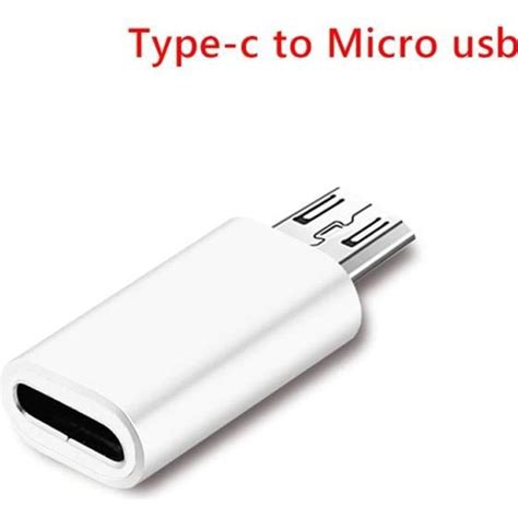 Adaptateur Micro USB Vers USB C USB Type C Blanc Cdiscount Informatique