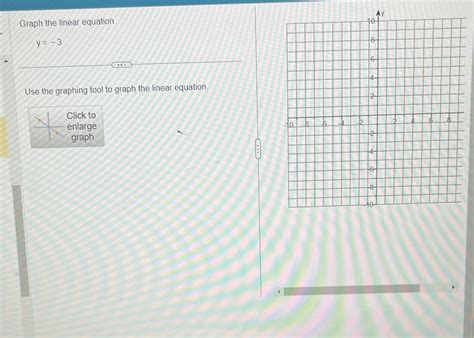 [solved] graph the linear equation y 3 use the graphing tool to