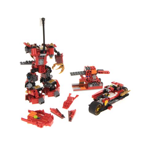 1x Lego Ninjago Set Kai Cycle 9441 rot Samurai Mech 9448 unvollständig