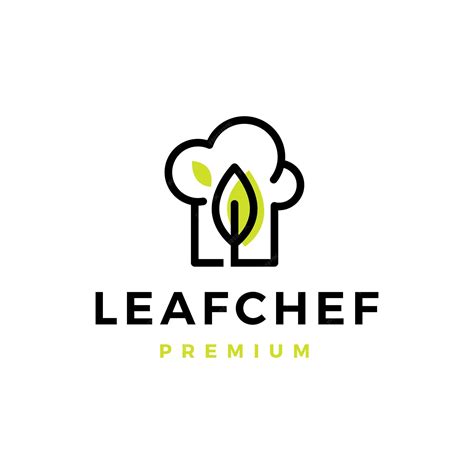 Premium Vector Leaf Chef Hat Nature Natural Kitchen Bakery Restaurant Logo Vector Icon
