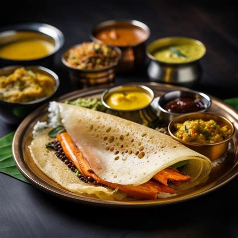 Premium Ai Image A Tasty Asian Food Plates On Table