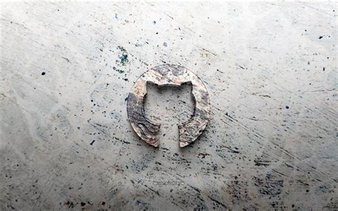 다운로드 Github 스톤 로고 4k 돌 배경 Github 3d 로고 소셜 네트워크 창의적인 Github 로고 그런지 아트 Github 바탕 화면 무료