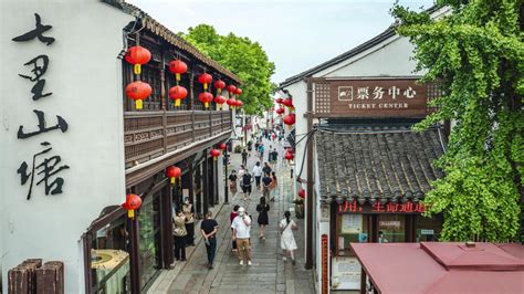 4k实拍江苏苏州七里山塘4a景区街景人流延时摄影mp4格式视频下载正版视频编号4059183 摄图网