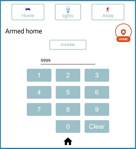 Lovelace Alarm Card Lovelace And Frontend Home Assistant Community