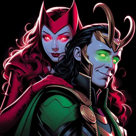 Wanda And Loki Loki Scarlet Witch Marvel Superheroes