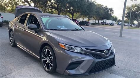 2018 Toyota Camry Se Sedan Predawn Gray Mica Youtube
