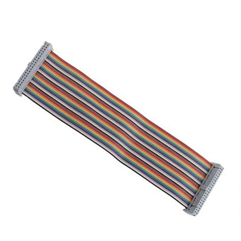 40 Pin Colorful Rainbow Gpio Female To Female Cable 20cm For Raspberry Pi Roboticsdna