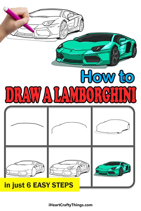 Lamborghini Drawing Easy
