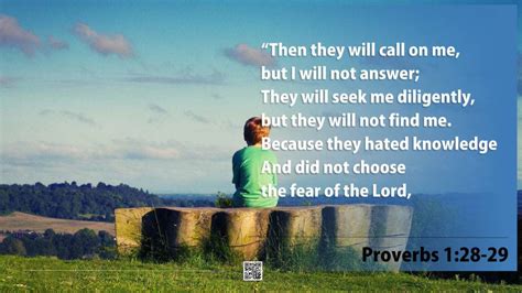 Proverbs 1 28 29 This Is Truth