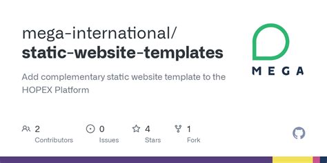 Github Mega International Static Website Templates Add Complementary Static Website Template