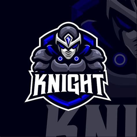 나이트 마스코트 로고 Esport 프리미엄 벡터 프리미엄 벡터