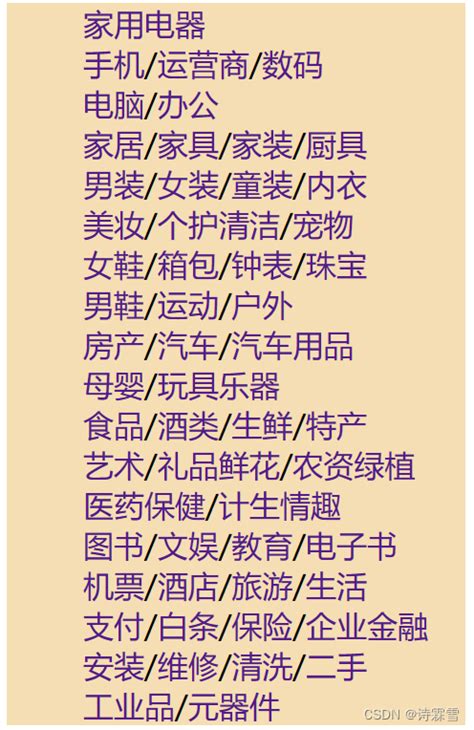 用html和css简单实现京东侧边栏 html制作京东页面左栏 csdn博客