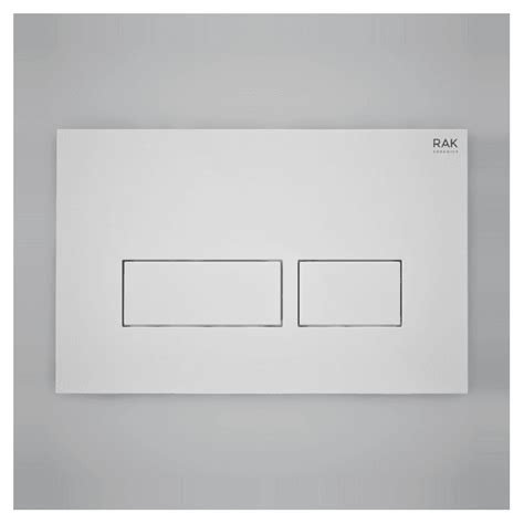 Rak Ecofix Matt White Flush Plate With Rectangular Push Plates
