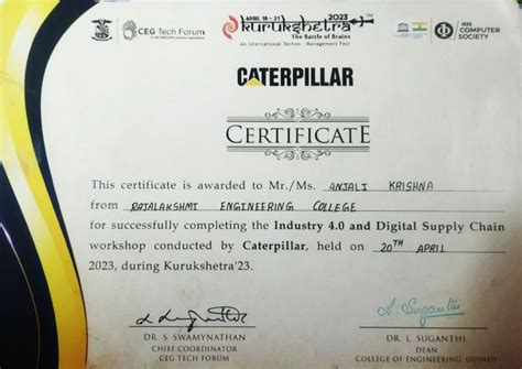 Anjali Krishna On Linkedin I Had The Privilege To Attend The Industry 40 And Digital Chain