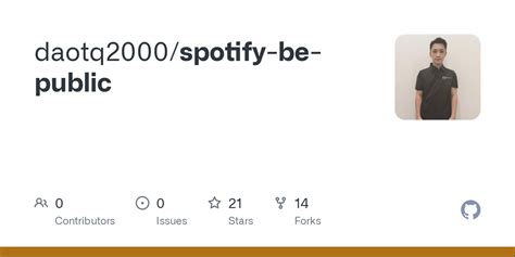 GitHub Daotq Spotify Be Public