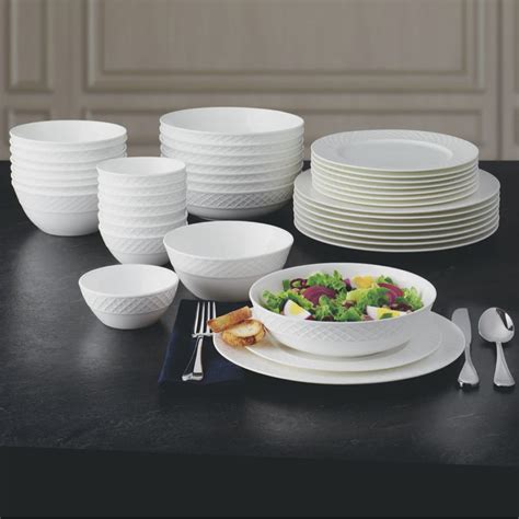 Mikasa Trellis Bone China 40 Piece Dinnerware Set Urbanwholesale