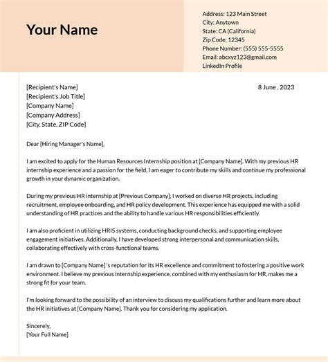 Human Resources Department Letter At Amy Macartney Blog
