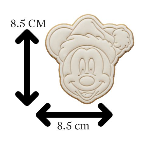 Mickey Mouse Christmas Cookie Cutter And Embosser Cookiecutterfactory