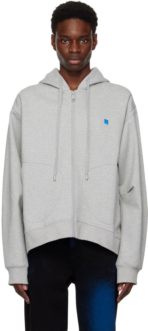 buy ader error ader error gray trs hoodie at 40 off editorialist