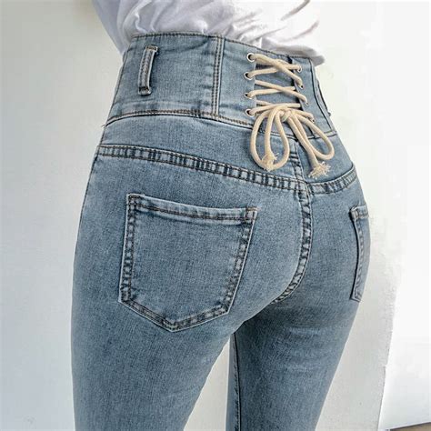 バックアイレットデニム スキニージーンズ スリムフィット 品番：ad000010504 ｜premium K（プレミアムケー）のレディース