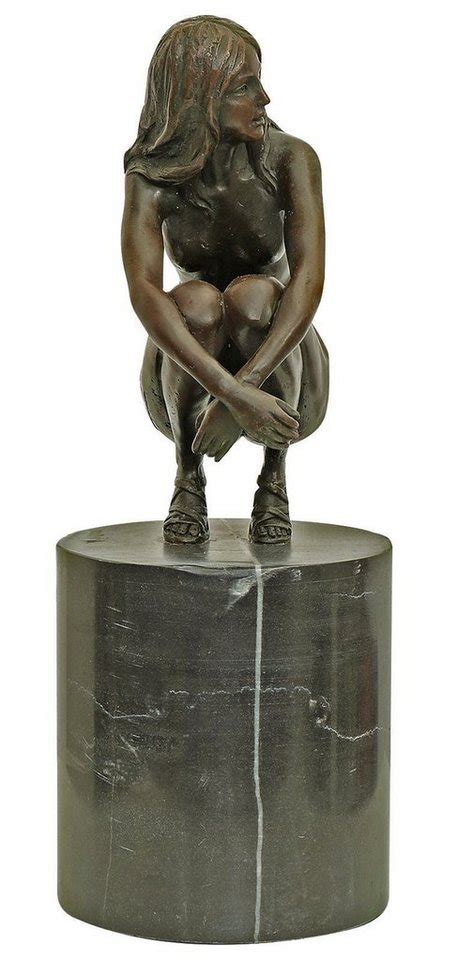 Aubaho Skulptur Bronzeskulptur Erotik Erotische Kunst Frau Antik Stil