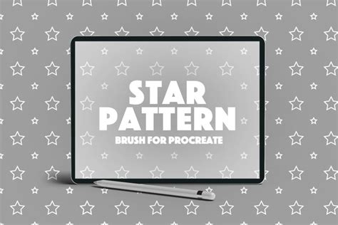 Star Pattern Procreate Brush